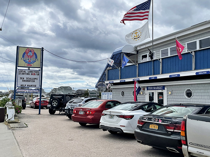 The entrance that separates the ordinary world from seafood paradise. Cross this threshold and prepare for a Rhode Island rite of passage that never disappoints.