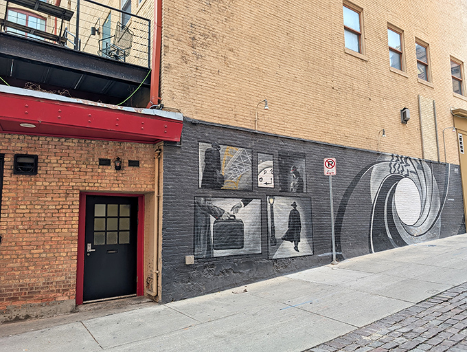 The unassuming entrance to SafeHouse might make you walk right past it&mdash;exactly as any good spy headquarters should. Look for the red door on Front Street.