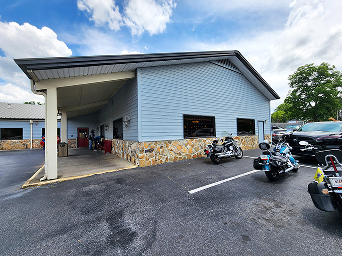 The unassuming exterior of Wallace Barbecue stands like a smoke-scented time capsule, where cars in the parking lot range from work trucks to luxury sedans&mdash;barbecue is the great equalizer.