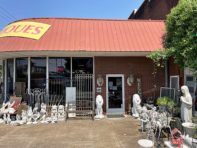 The unassuming brick exterior with its distinctive red roof houses treasures that would make Indiana Jones rethink his career path.