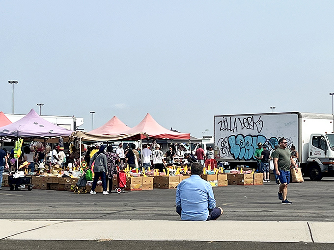 A sea of pink tents and bustling shoppers creates the weekend's most vibrant pop-up neighborhood. No two visits ever yield the same discoveries.