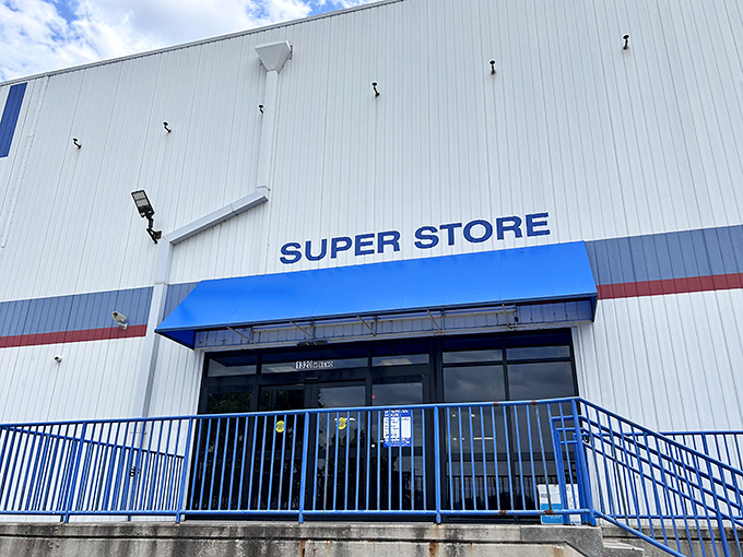 "SUPER STORE" isn't just marketing hyperbole &ndash; it's a promise of epic proportions for bargain seekers brave enough to enter this blue-awninged wonderland.