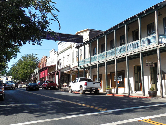 Historic Main Street in Angels Camp looks like a movie set, but the only special effects here are authentic 19th-century charm and zero CGI required.