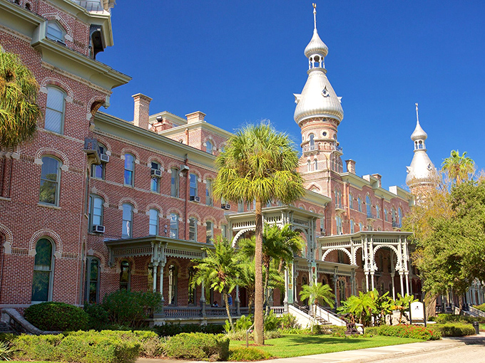 The Tampa Bay Hotel's iconic minarets pierce the Florida sky like exclamation points, announcing "This is NOT your average Florida attraction!"