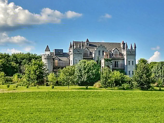 Like a medieval mirage rising from Illinois farmland, RavenStone Castle's stone turrets and crenellated towers transport visitors to another time and place.