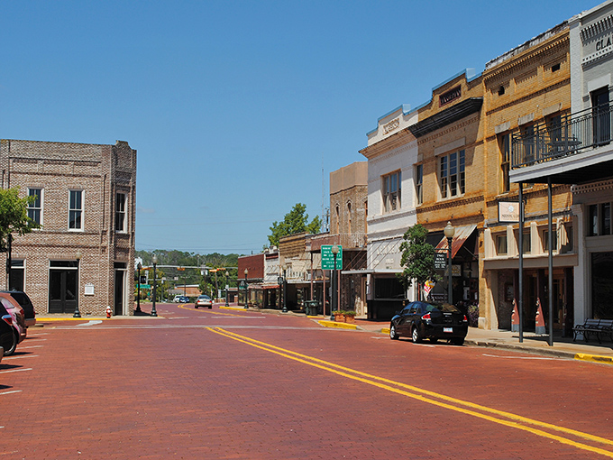 These aren't just buildings&mdash;they're time capsules with balconies. Nacogdoches' downtown architecture preserves Texas history in warm yellow brick.