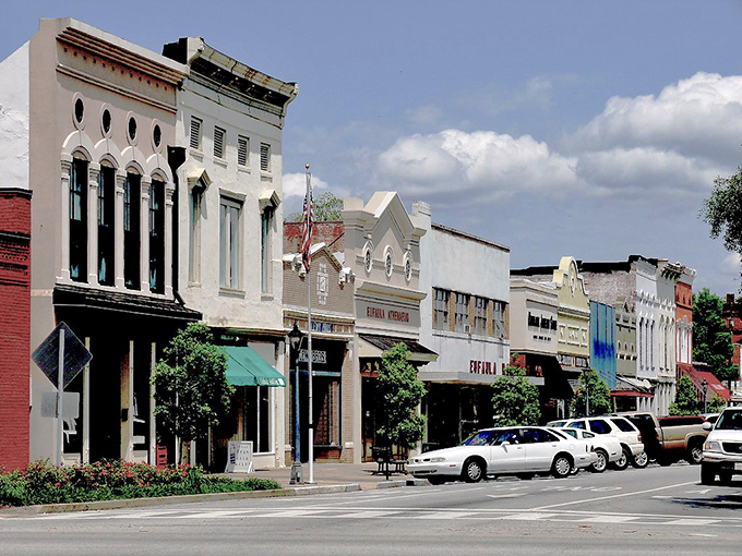 Eufaula's historic downtown looks like a movie set where Southern charm isn't just a saying&mdash;it's the architectural style.