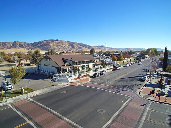 The heart of Tehachapi's downtown invites you to slow down and stay awhile, with mountains standing guard like patient sentinels.