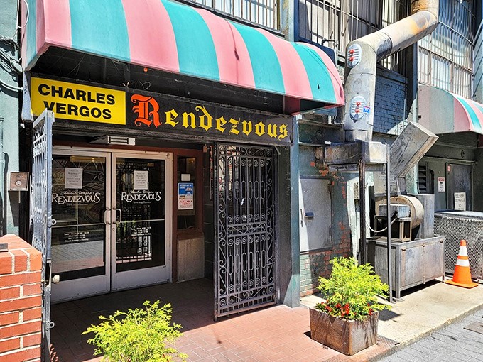 Step through these doors and prepare for a time-traveling meat adventure. The iconic entrance promises smoky treasures in this downtown Memphis institution.