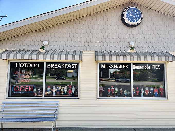 The unassuming exterior of Nutcracker Family Restaurant proves once again that culinary treasures often hide in plain sight. No fancy architecture needed when the food speaks volumes.