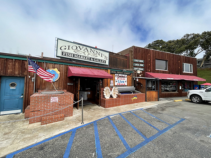 The wooden fa&ccedil;ade of Giovanni's stands proudly on Morro Bay's Embarcadero, like a salty sea captain beckoning you aboard for an oceanic feast.
