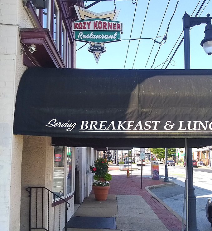 Step right up to breakfast nirvana, where the awning promises exactly what the kitchen delivers every single morning.
