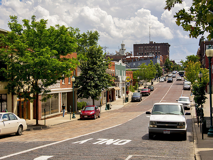 Brick streets and historic buildings create Athens' time-capsule charm, where every stroll downtown feels like wandering through a living postcard.