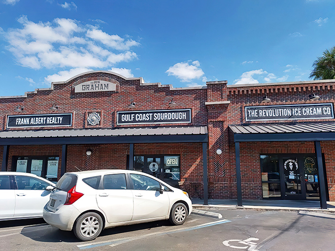 Bread and Ice Cream: The Ultimate Power Couple. Gulf Coast Sourdough delivering pure happiness, brick-by-brick.