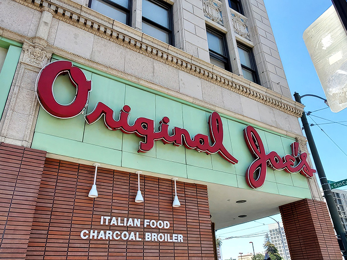 That iconic mint-green and red sign isn't just restaurant branding&mdash;it's a beacon of hope for hungry San Jose locals seeking culinary salvation through prime rib.