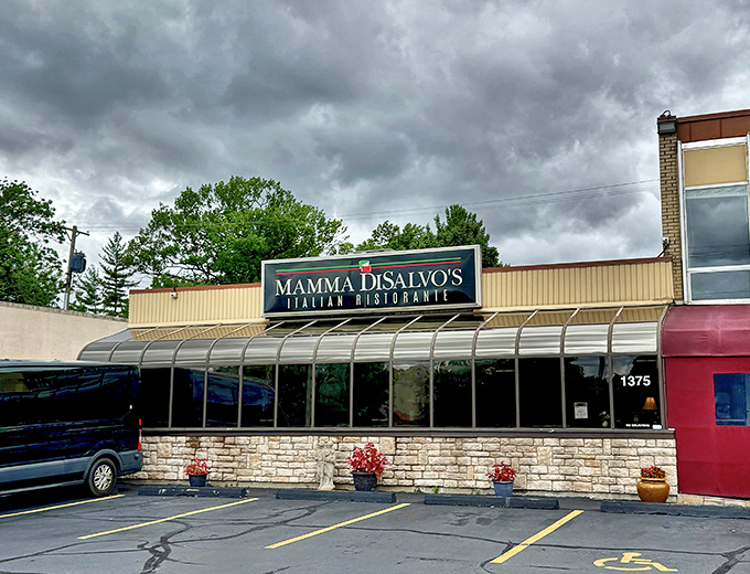 The unassuming exterior of Mamma DiSalvo's hides culinary treasures within, like finding a Fellini film playing at your local multiplex.