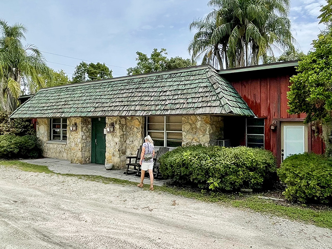 Stone walls and a green shingled roof create the perfect rustic hideaway. This unassuming exterior hides culinary treasures that would make Paul Bunyan weep with joy.
