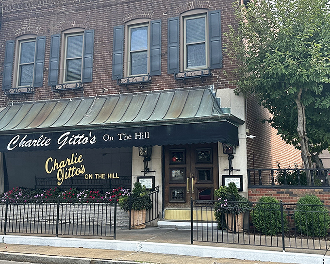 The classic brick fa&ccedil;ade of Charlie Gitto's welcomes you to The Hill, where Italian culinary traditions have found their Missouri home.
