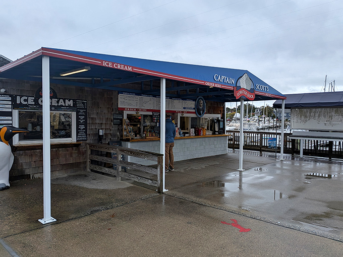 The humble seafood shack where culinary dreams come true. Captain Scott's unassuming exterior belies the oceanic treasures waiting inside.