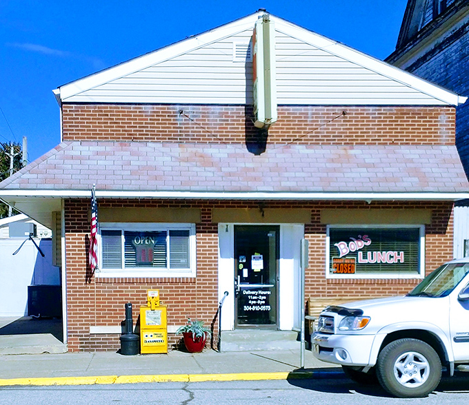 The unassuming brick exterior of Bob's Lunch stands as a testament to the adage that greatness rarely needs flashy advertising.