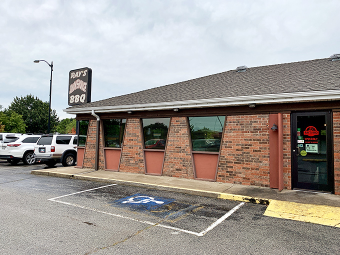 The unassuming brick exterior of Ray's Smokehouse BBQ proves once again that barbecue brilliance often hides behind modest facades. No flash, all flavor.