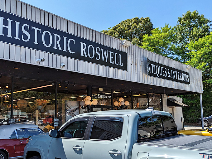 This storefront whispers "come explore" louder than any neon sign ever could &ndash; pure Southern charm meets treasure hunting.