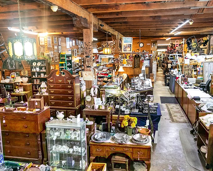 Inside CJ&rsquo;s, every corner overflows with history &mdash; from gleaming glass cases to heirloom furniture, it&rsquo;s a treasure hunter&rsquo;s paradise.