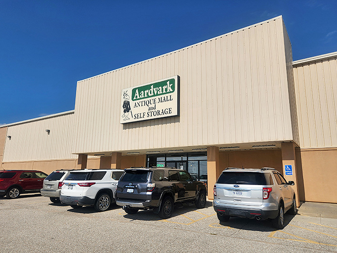 Blue skies and endless possibilities await at this Lincoln landmark. The modest façade hides a universe of vintage wonders inside.