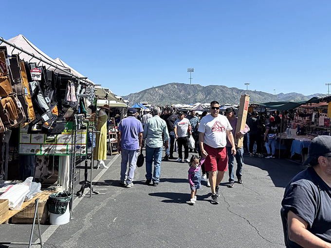 The San Gabriel Mountains provide a majestic backdrop to this treasure hunter's paradise, where one person's castoffs become another's prized possessions.
