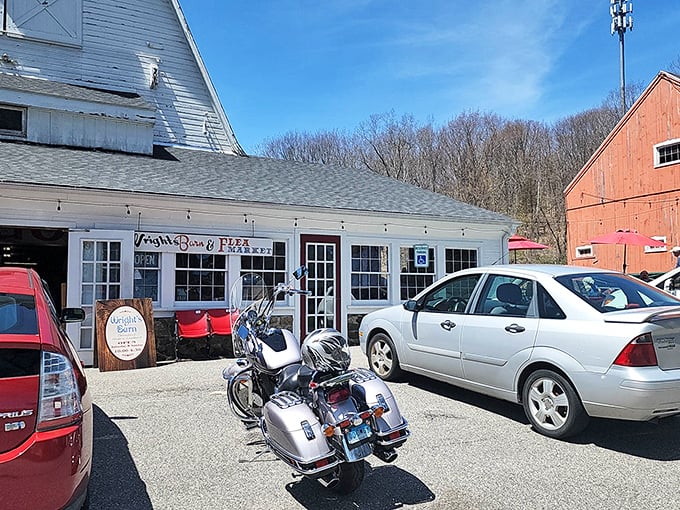 Where modern cars meet timeless treasures &ndash; Wright's parking lot is the first chapter in your antiquing adventure story.