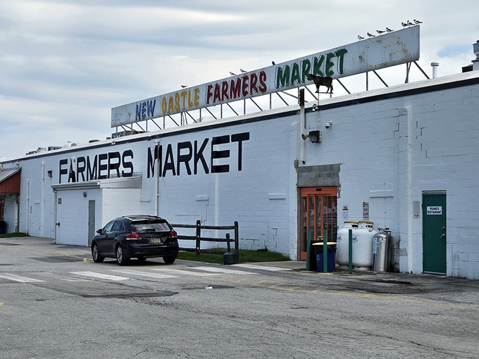 The unassuming exterior of New Castle Farmers Market stands like a retail speakeasy&mdash;plain on the outside, but bursting with treasures within. 