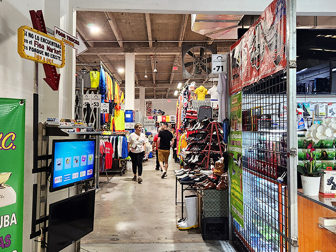 Inside these market corridors, shoppers navigate a retail labyrinth where each turn might reveal vintage vinyl, handcrafted jewelry, or that lamp your grandmother had.