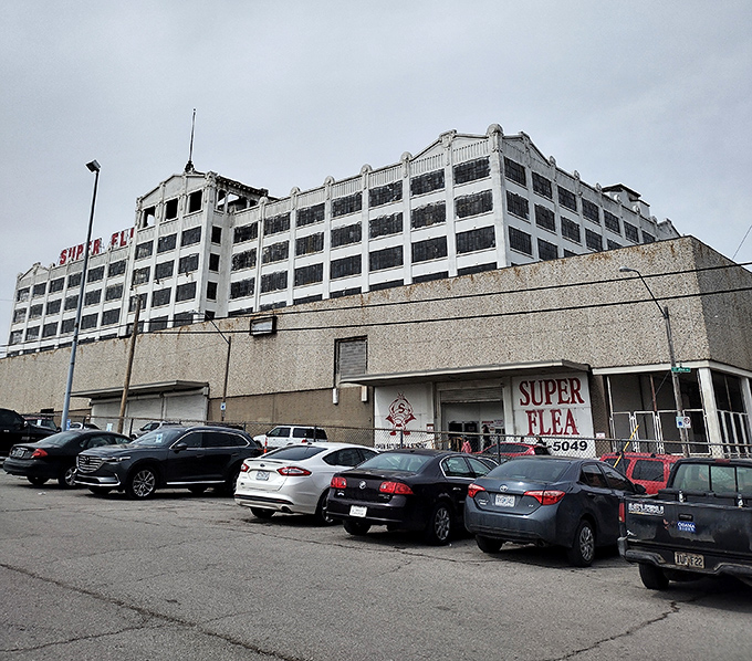 That imposing fortress of deals towers over Kansas City like a monument to bargain hunting excellence and consumer dreams.
