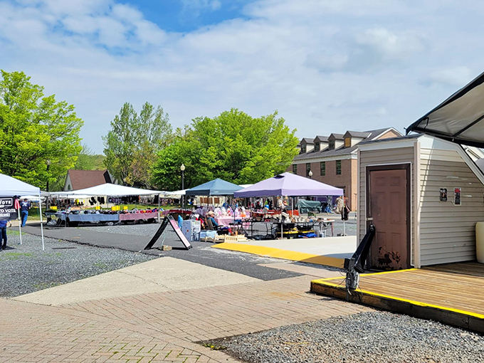 Those colorful vendor tents stretching into the distance are calling your name louder than your spouse ever could.