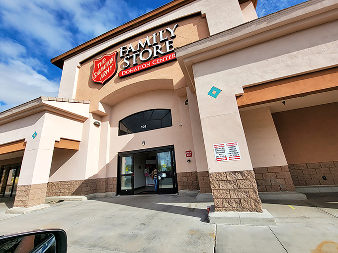 Step inside and the vastness reveals itself&mdash;wide aisles, organized displays, and the unmistakable sense that someone's discarded lamp might become your living room's conversation piece.