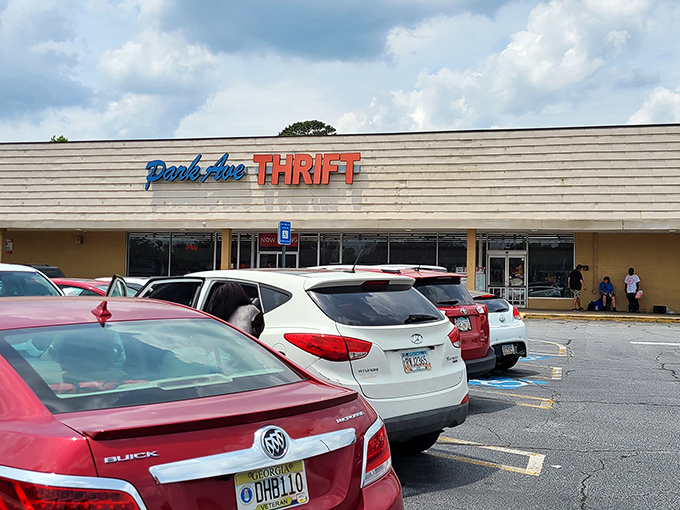 The unassuming exterior of Park Avenue Thrift belies the treasure trove within, like finding a five-star meal at a roadside diner.