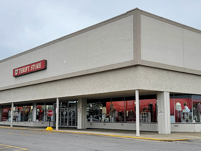The unassuming exterior of Ohio Thrift belies the treasure trove within&mdash;like finding a gourmet meal at what looks like a greasy spoon.