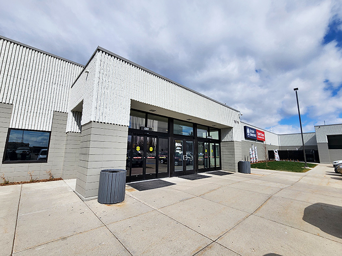 The unassuming exterior of Deseret Industries belies the treasure trove within—like finding a speakeasy, but for bargain hunters.