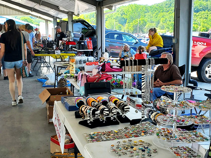 Jewelry displays that sparkle with possibility. One person's costume collection is another's fashion statement waiting to happen.