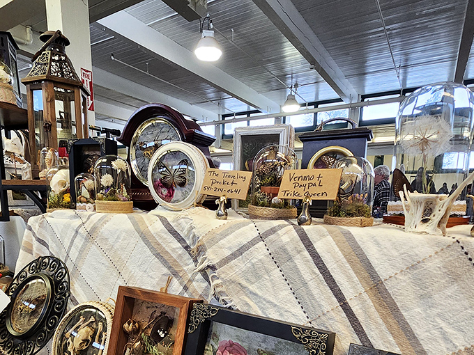 Treasure hunters navigate the bustling aisles, where one person's castoffs become another's prized possessions. Every table tells a different story.