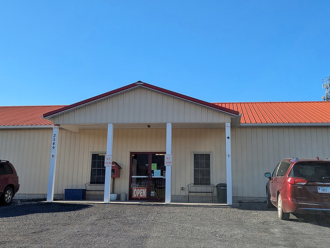 Those corrugated metal ceilings stretch endlessly overhead, like a time tunnel leading to every yard sale you've ever loved.