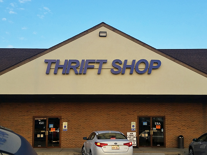 The unassuming exterior hides a treasure trove within&mdash;like finding a speakeasy, but instead of cocktails, you'll discover bargains that'll make your wallet sing.