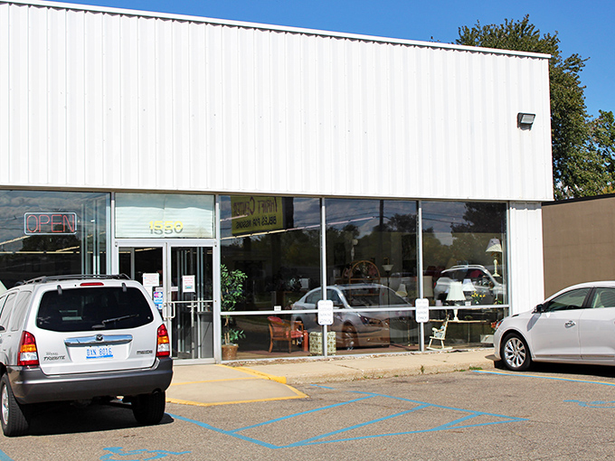 From modest warehouse exterior to treasure trove interior, Legacy Thrift proves you can't judge a book by its cover.