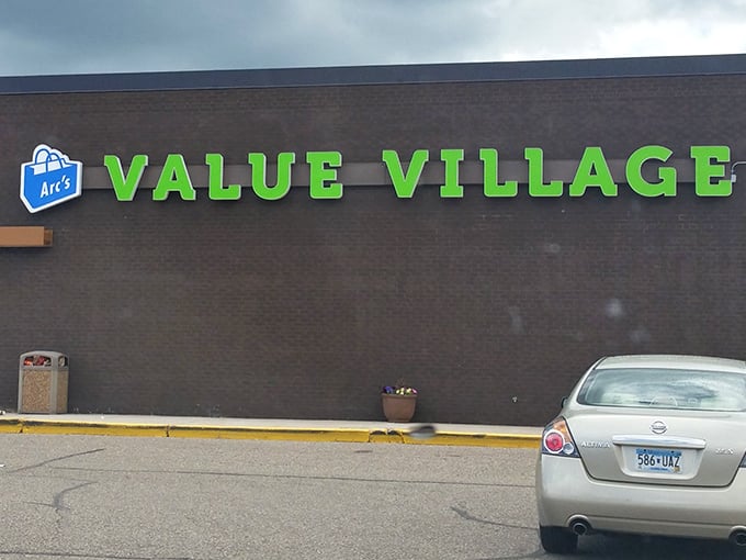 The bright, cheerful logo of Arc&rsquo;s Value Village hints at the fun awaiting inside&mdash;where an unassuming storefront hides a treasure trove ready to turn every bargain hunter into a proud collector.