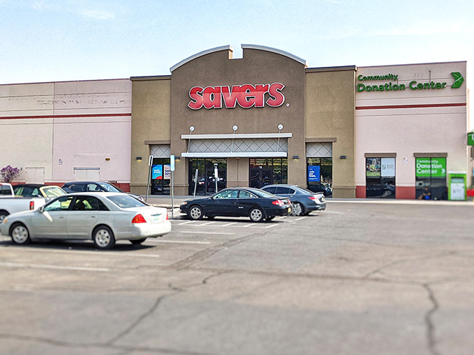 Another angle of thrift paradise&mdash;where one person's "I don't need this anymore" becomes another's "I can't believe I found this!"