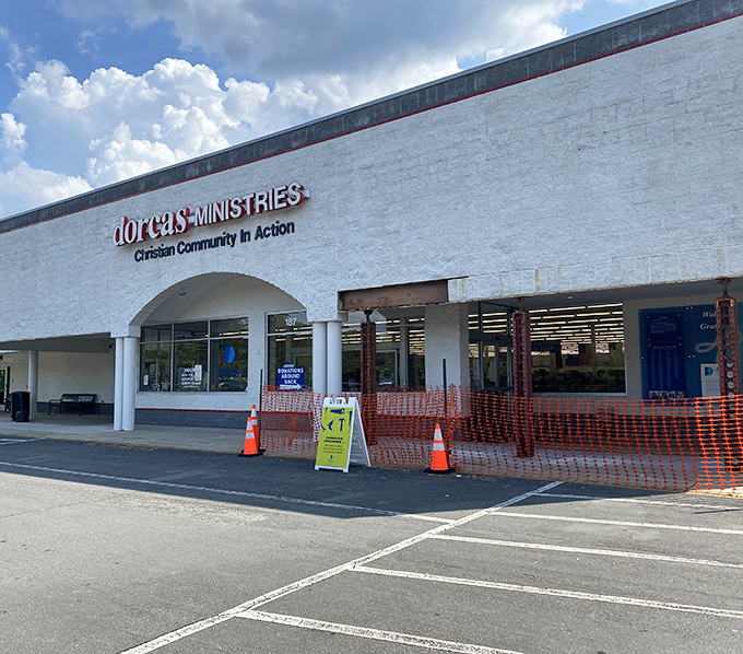 The unassuming exterior of Dorcas Thrift Shop in Cary hides a treasure trove that would make Indiana Jones consider a career change.