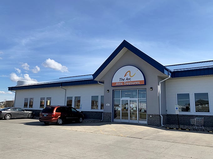 The unassuming exterior of The Arc Attic Treasures belies the wonderland of bargains within&mdash;like finding a gourmet meal in what looks like a simple diner.