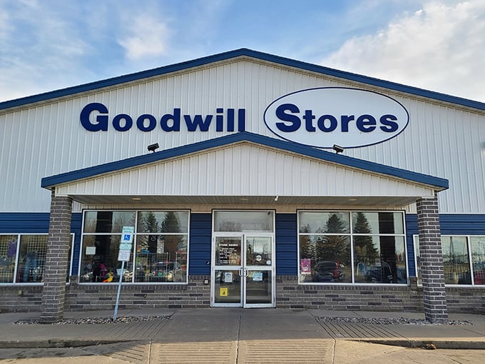 That blue and white facade isn't just a storefront&mdash;it's the gateway to discovering someone else's excellent taste on your budget.