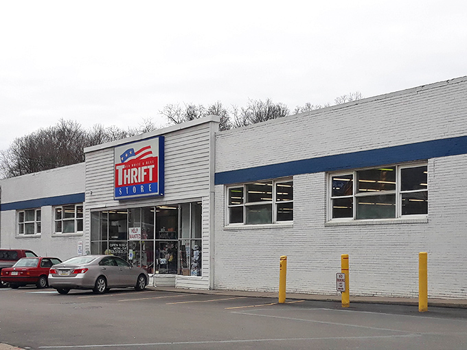 A quiet morning at Pittsburgh's thrift paradise &ndash; where the unassuming exterior gives no hint of the treasure trove waiting inside.