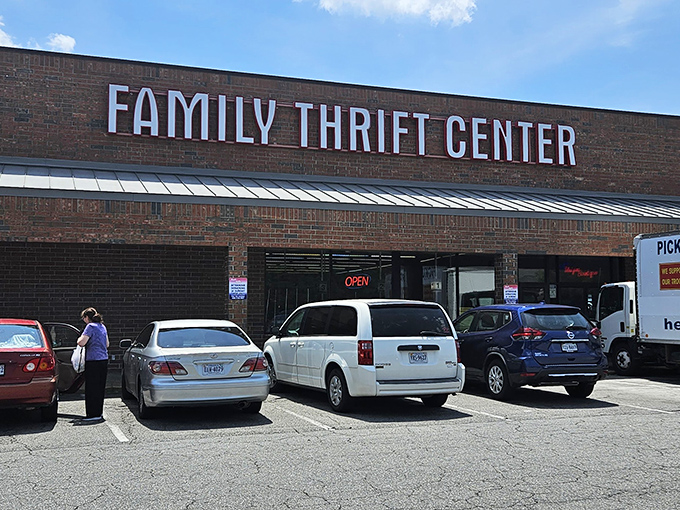 The unassuming brick exterior of Family Thrift Center beckons with the promise of hidden treasures. Like a Vegas casino, what happens inside could change your life&mdash;or at least your wardrobe.